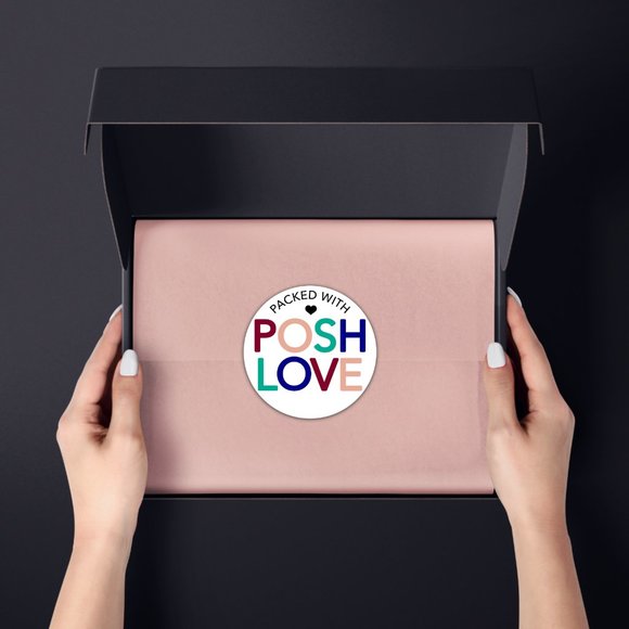 majesticfeline | Office | 96 Posh Packaging Stickers Labels Poshmark ...